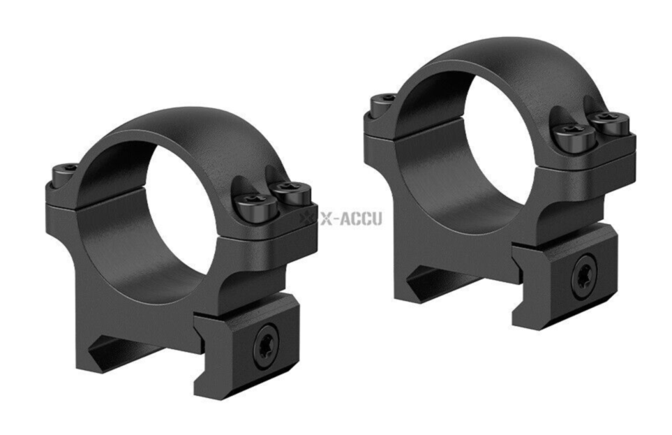 Steel Tactical 25.4mm 1 inch 1" Low Weaver Scope Rings 2pc | eBay