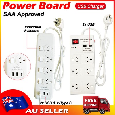 Power Board USB Powerboard Type C Charger Individual Switches Extension ...