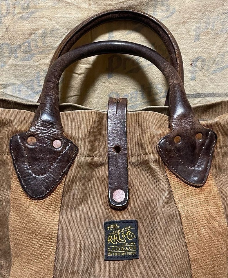 RRL Double RL bag RALPH LAUREN work military duck leather vintage | eBay
