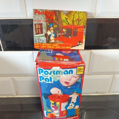 Vintage Ertl Postman Pat Shape Sorter and card game bundle | eBay UK