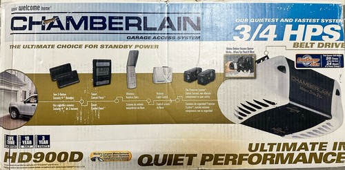 Chamberlain 3/4 HP Ultimate Quiet Performance Garage Door Opener NEW OS ...