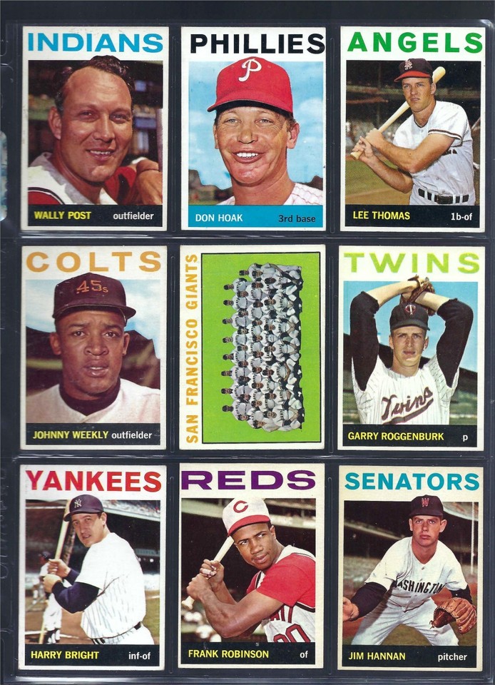1964 TOPPS BASEBALL CARDS / COMPLETE EX + SET | eBay