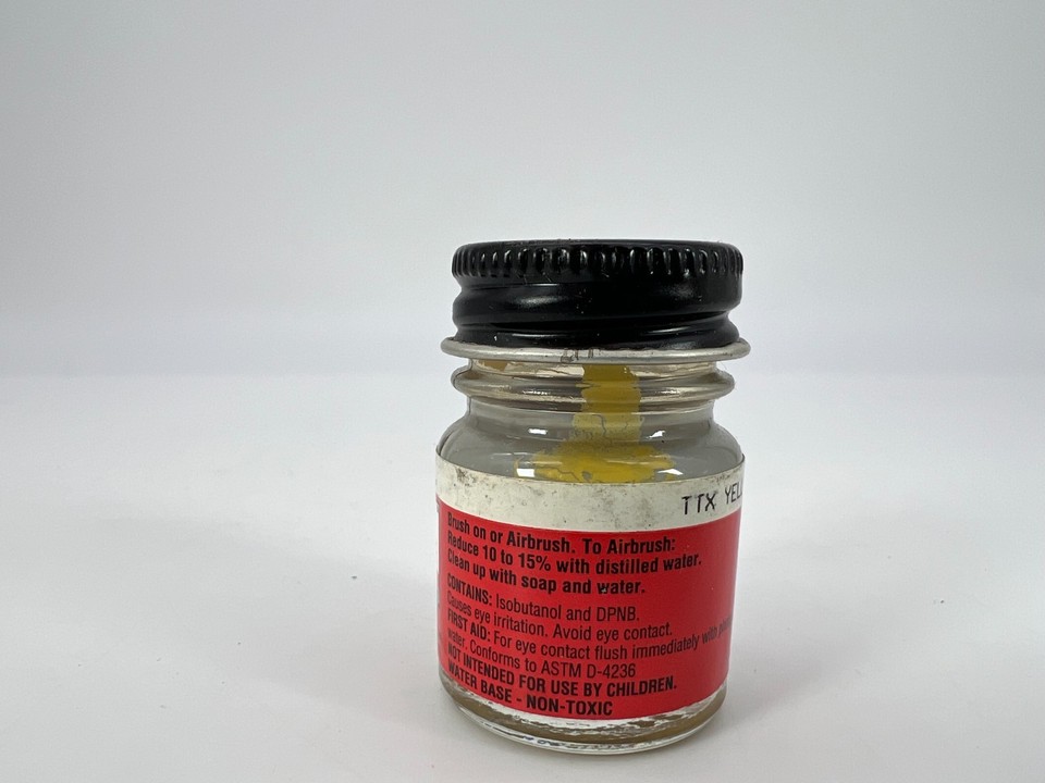 Testors Polly Scale TTX Yellow Model Railroad Paint #F404067 USED 15ml ...