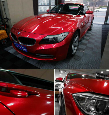Red Candy Metallic Gloss Vinyl Whole Auto Wrap Film Graphic Sticker ...