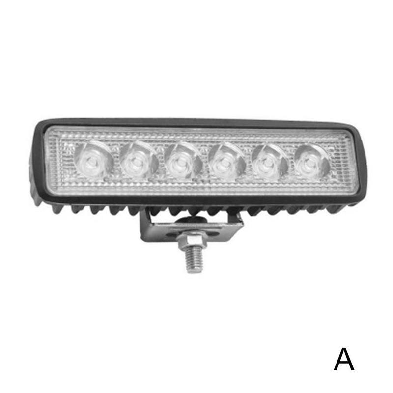 1X LED Work Lights 6 Inch 18W 12V Driving Strip Flood Beam light Bar ...
