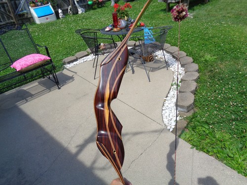 Vintage Custom Golden Hawk Magnum Take Down Recurve Bow 55# LH 52" | eBay