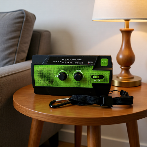 Portable Emergency Wind Up Solar Hand Crank Radio Power Bank Charger FM ...