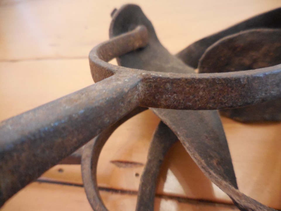 Antique Mexican Charro Iron Spurs. Cowboy Spurs, Rowels, Leather. Found ...