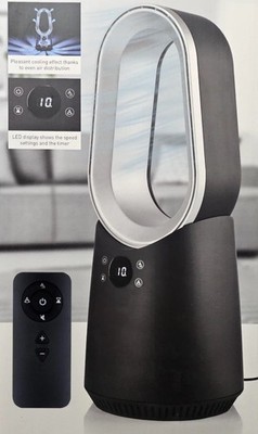 Silvercrest Blade less LED Display Desk Fan - Latest Model 2025 | eBay UK