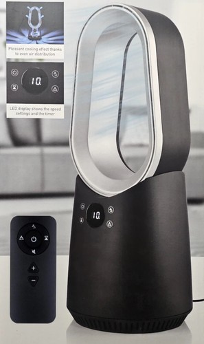 Silvercrest Blade less LED Display Desk Fan - Latest Model 2025 | eBay UK