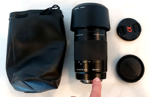Sony 75-300mm f/4.5-5.6 DSLR Type Alpha A-Mount Telephoto Zoom Lens ...