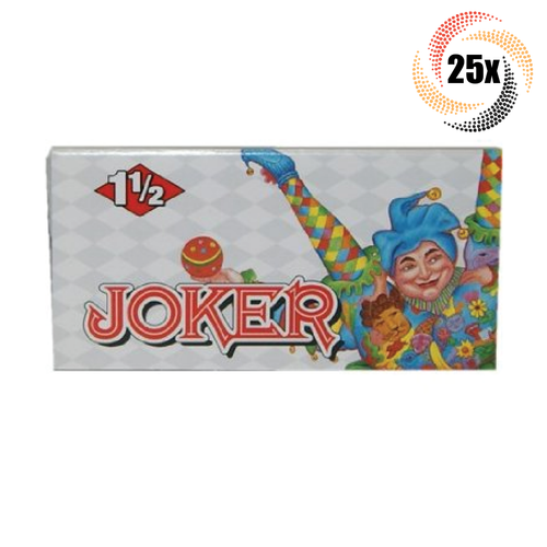 25x Packs Joker Rolling Papers 1 1/2 | 24 Papers Each | + 2 Free ...