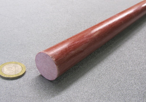 Fiberglass GPO3 Red Round Rods 1.0" Inch Diameter x 72 Inch Length, 1 ...
