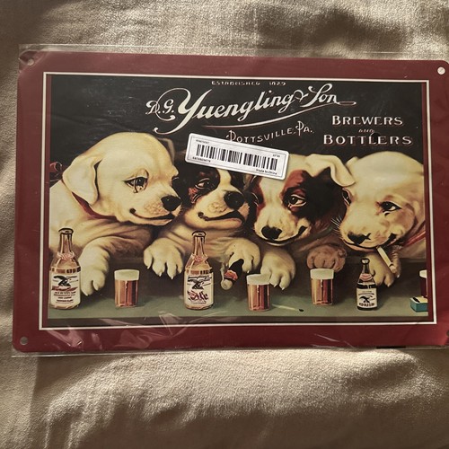 “Yuengling Beer” Decorative “Puppies” Metal Sign Brewers & Bottlers | eBay