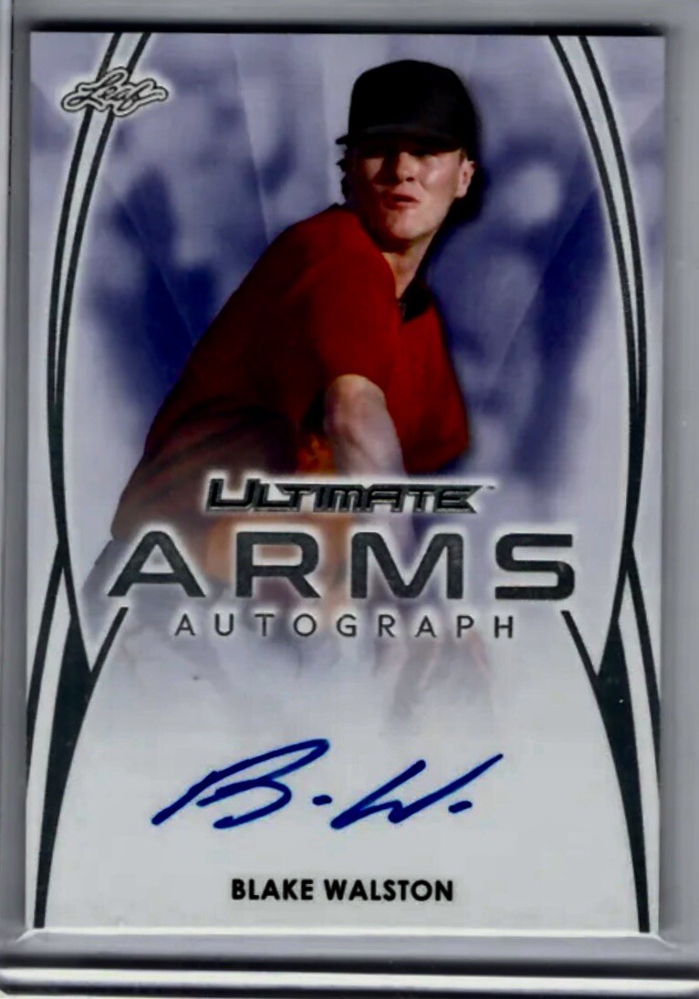 2019 LEAF ULTIMATE ARMS AUTOGRAPH BLAKE WALSTON ROOKIE RC AUTO #UABW1 ...