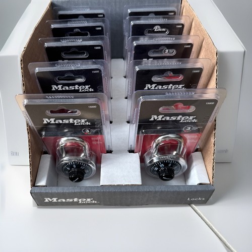 Master Lock 1500D Locker Lock Combination Anti-Shim Padlock Black NEW ...