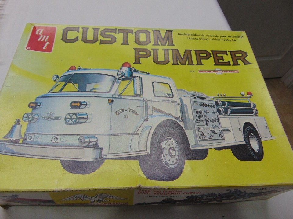 Vintage American Lafrance Custom Pumper AMT Model Kit In Box | eBay