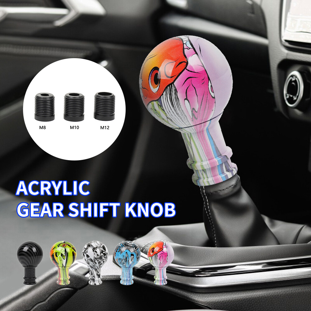 Car Racing Gear Shift Knob Graffiti Pattern Manual Transmission Gear ...