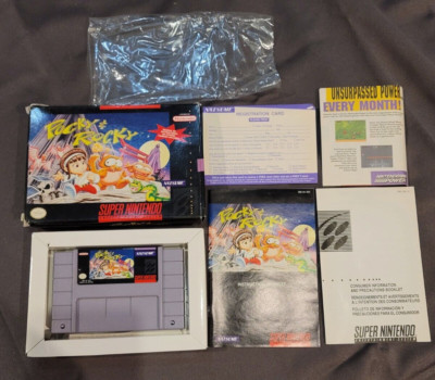 Pocky & Rocky for Super Nintendo SNES Complete In Box Near Mint Shape ...