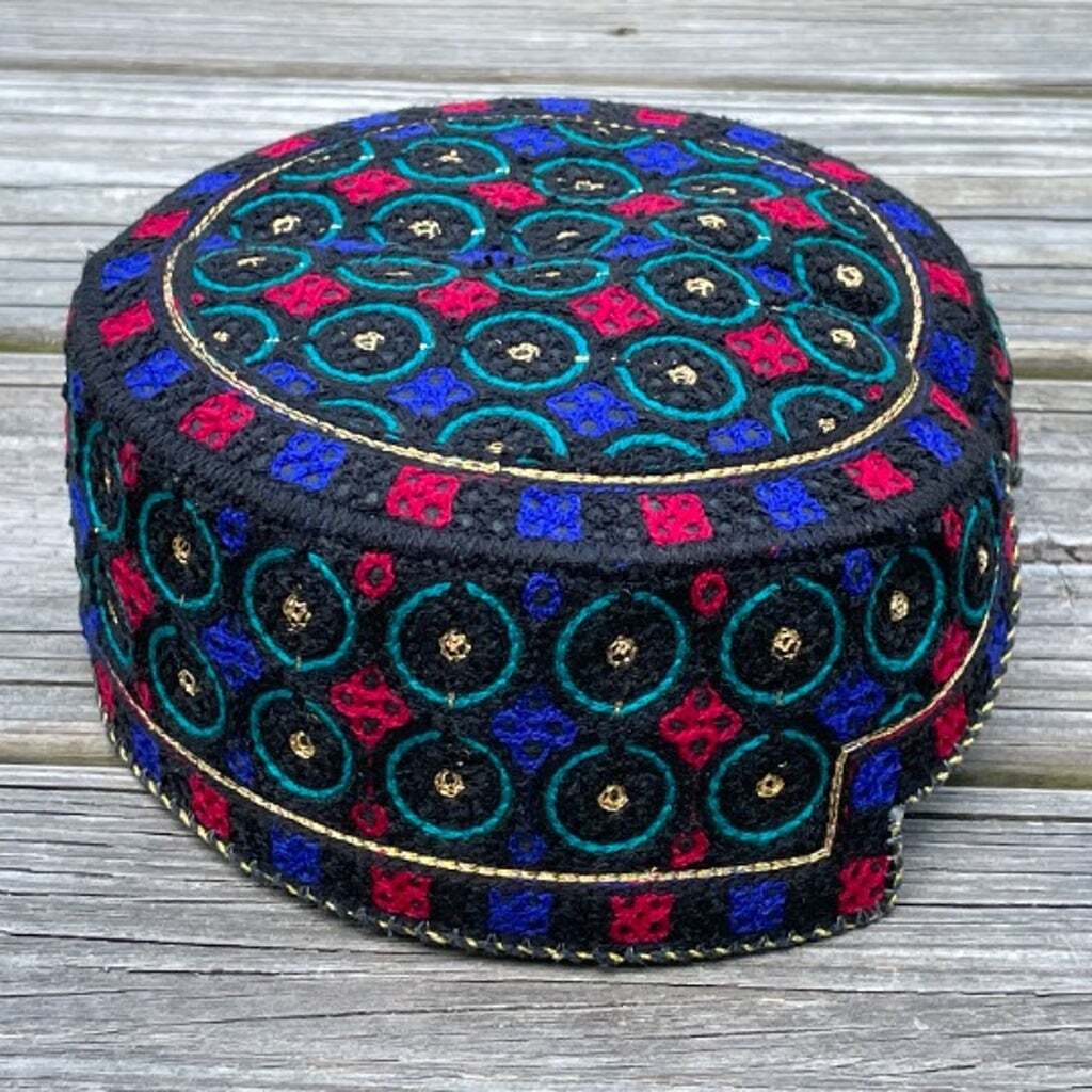 Sindhi Hat Men Round Front Cultural Cap Topi Traditional Pakistani Hat ...