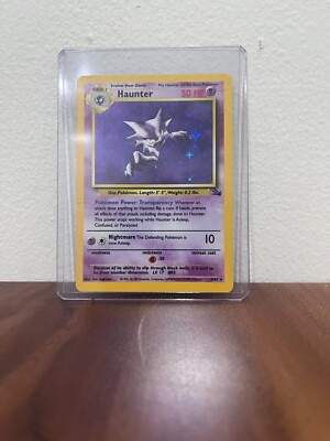 Haunter Holo Rare Unlimited Fossil 1995 Pokemon Card | eBay