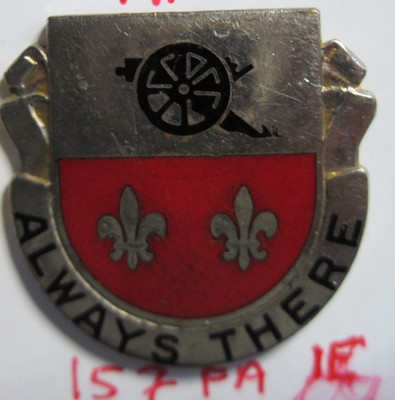 Army Crest DI dui cb 157th ARMORED FIELD ARTILLERY BATTALION 1e 1950s ...