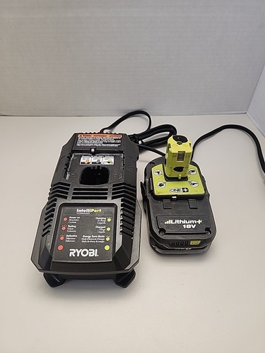 Ryobi One+ 18V Lithium+ 18V Battery & Ryobi P118 Intelliport Charger | eBay
