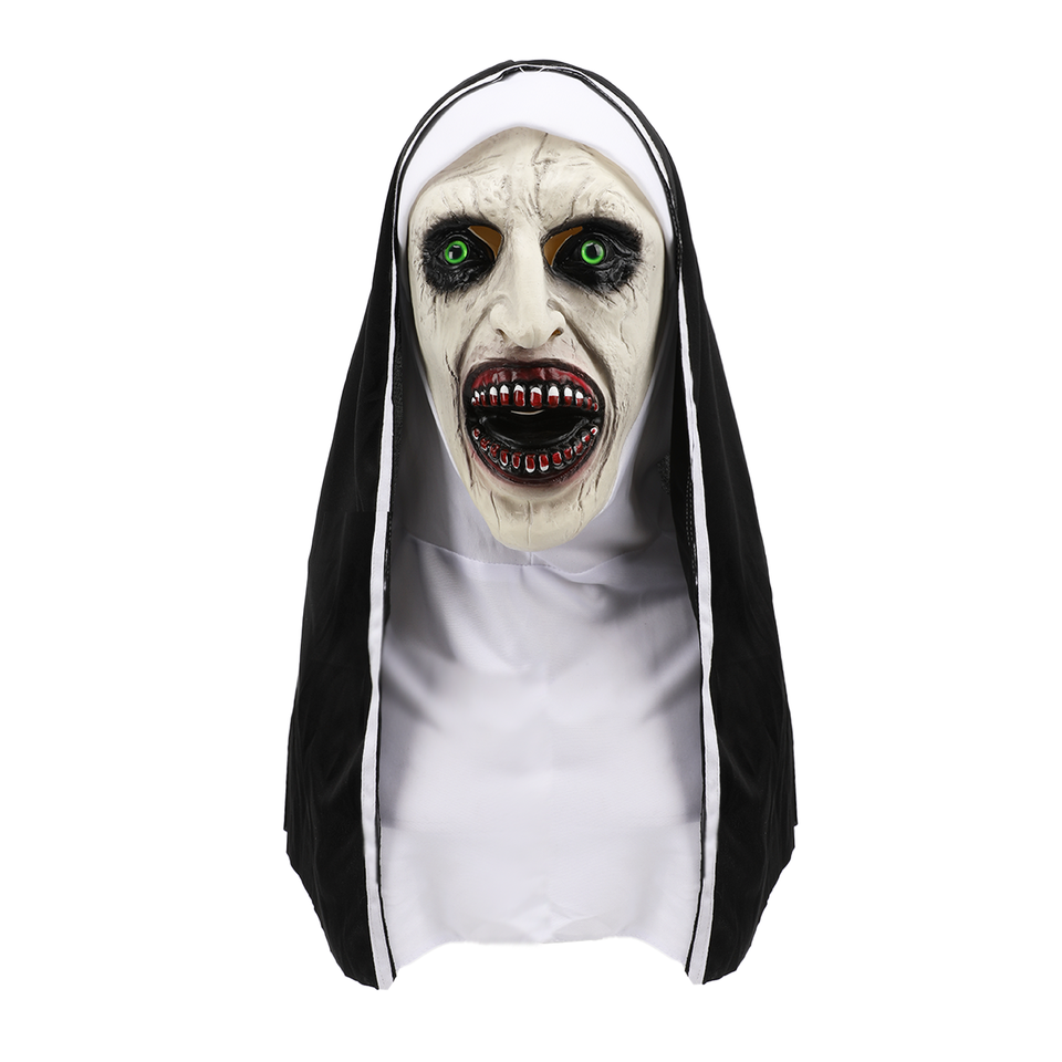 Nun Scary Halloween Mask, The Nun Creepiest Latex Full Head Mask | eBay UK