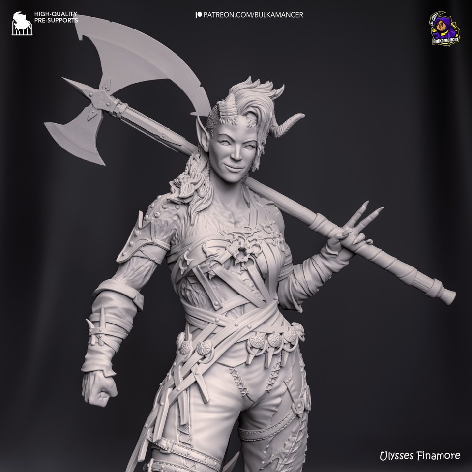 Karlach Figure 1/8 Scale Resin Model Kit (Baldur's Gate) | eBay