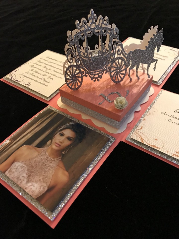 QUINCEAÑERA, SWEET 16, WEDDING OR ANY OCCASION, EXPLODING BOX ...