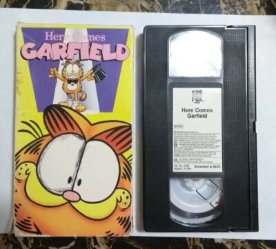 Here Comes GARFIELD Cartoon Movie VHS 1990 CBS/ FOX Pre-Owned 80's ...