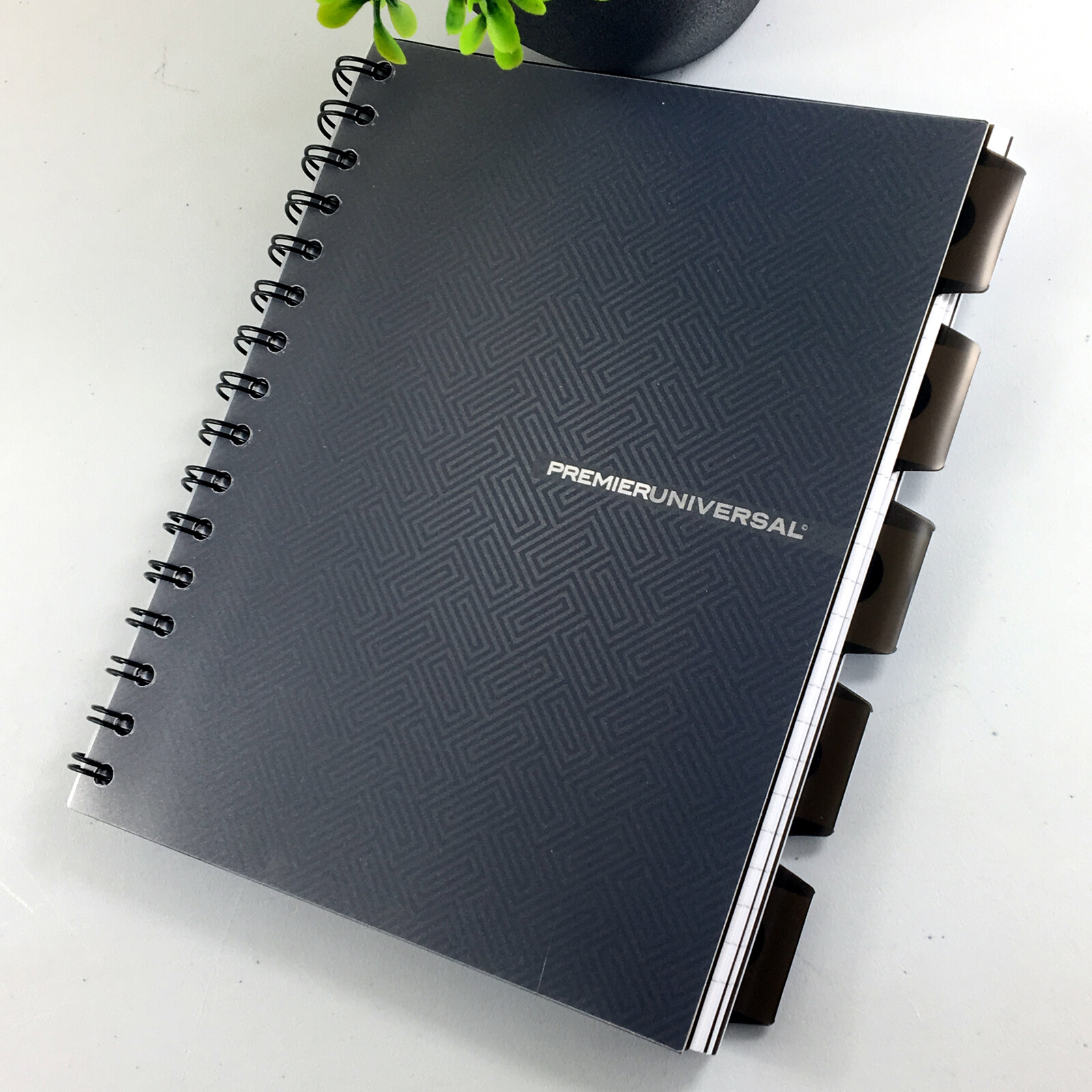 A5 Project Book Paper Tabbed Dividers Spiral Notebook Journal Pad Lined ...