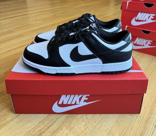 Size 7Y - Nike Dunk Low Black White | eBay