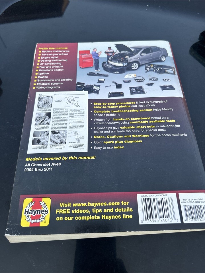 SHOP MANUAL AVEO SERVICE REPAIR CHEVROLET HAYNES BOOK 2004-2011 | eBay