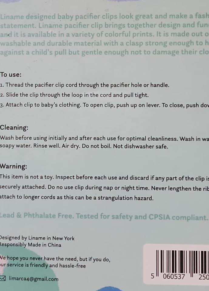 Liname 4 Pacifier Clips and 1 Teething Toy for Boys or Girls | eBay