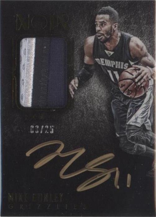 2014-15 Panini Noir - Autographed Prime Mike Conley #AC-MC Color /25 ...