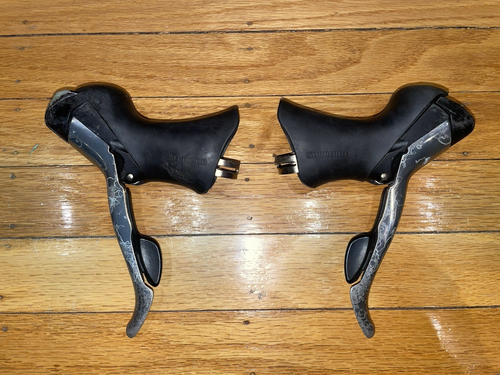 Shimano Tiagra ST-4500 brake/shifter set (9-speed triple lever brifter ...