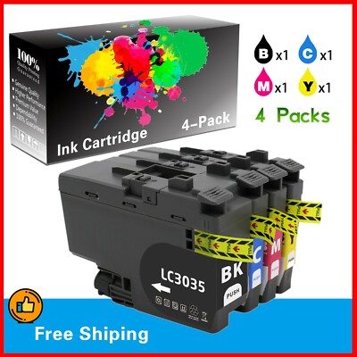 4 PACK Color LC3035 LC3035XXL Ink Cartridge for MFC-J815DW MFC-J995DW ...