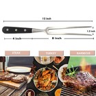 Carving Fork 12 Inch Heavy Duty Stainless Steel BBQ Fork for Serving ...