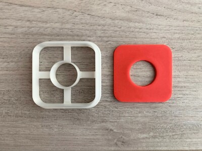 Rounded Square Donut with cutout Cookie Cutter Fondant Cutter | eBay