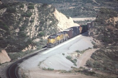 UP 3741 SD-40-2 CAJON PASS CA (UNION PACIFIC) ORIGINAL SLIDE 04-30-87 T16-7 | eBay
