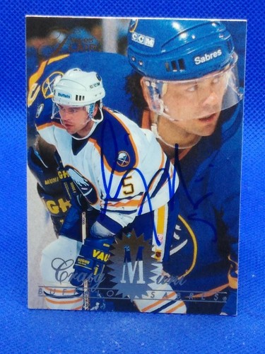 Craig Muni 1994-95 Flair #21 PERSONAL AUTOGRAPH Buffalo Sabres | eBay