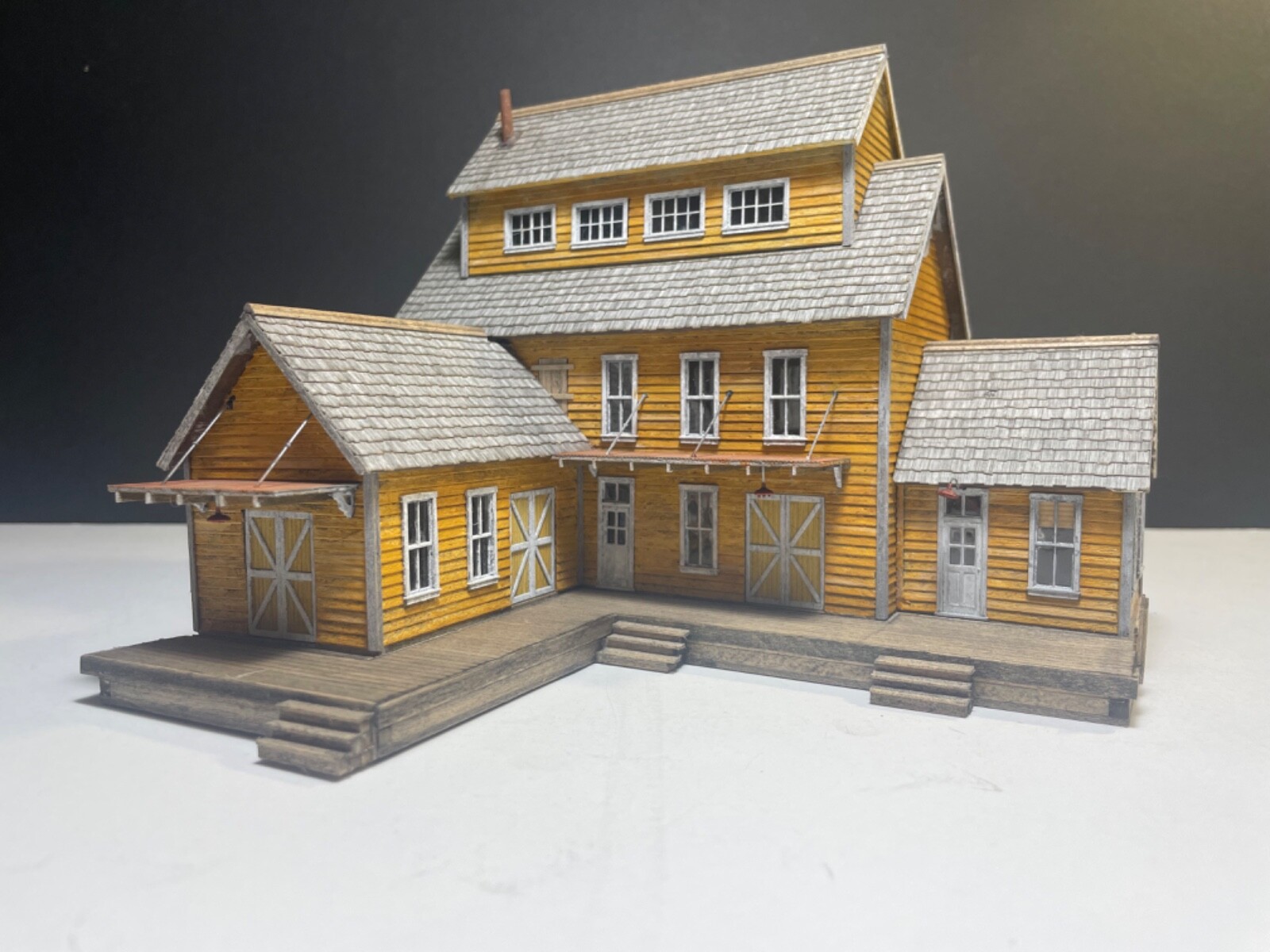 Scratch Built HO Scale Trackside Building | eBay