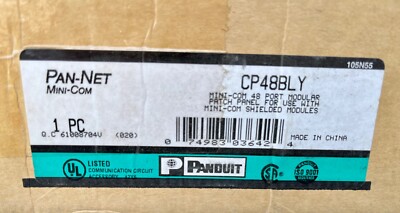 Panduit CP48BLY 48-Port Metal Modular Patch Panel, (Lot of 4) | eBay