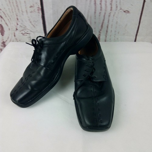Clarks Flexlight Men's Black Leather Oxford Lace Up Dress Shoes Size 9 ...