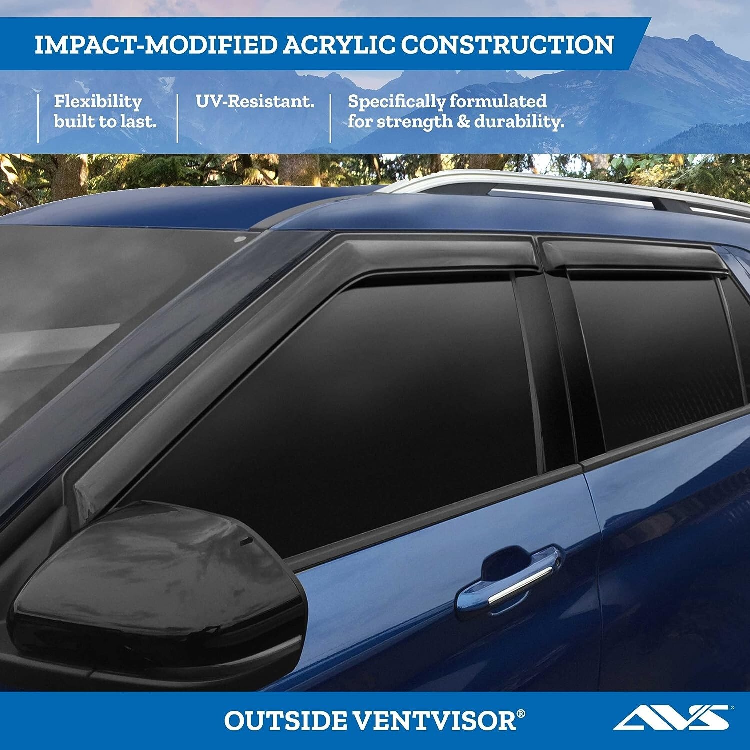 AVS Outside Mount Rain Guards for 2010–2024 Toyota 4Runner – 4pc Window ...