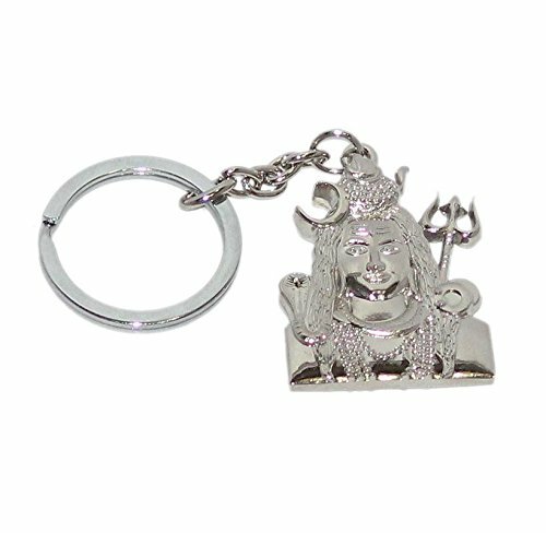 Indian God Shiva Shankar Mahadeva Keyring Keychain Full Metal Double ...