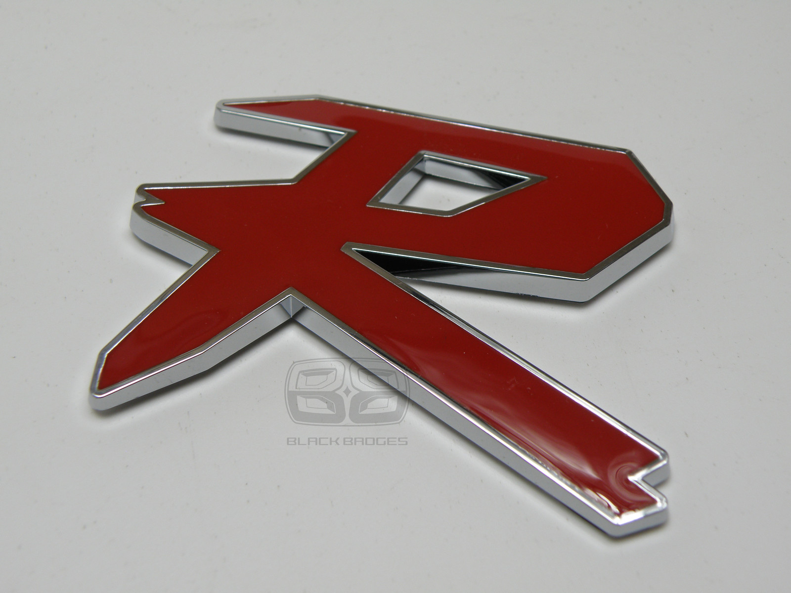 RED CHROME LIP BIG TYPE R BADGE HONDA BOOT TAILGATE BACK REAR DOOR ...