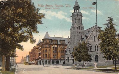 Main Street Racine Wisconsin 1910c postcard | eBay