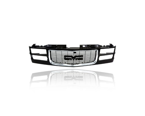 Grille for 94-02 C/K-Pickup W/Composite Headlamp Emblem Chrome Black ...